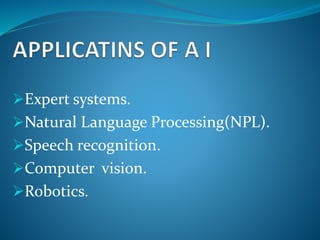 PPT on Airtificial Intelligence.pptx | Robotics | Technology & Computing