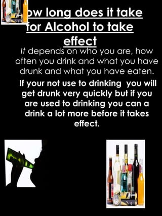 Project on alcohol! | PPTX