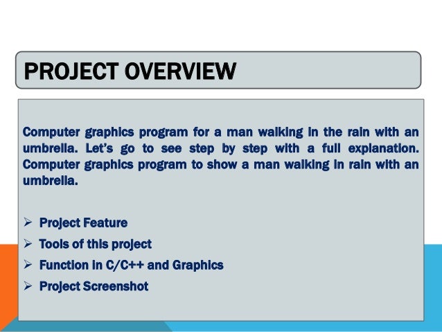 Project on a man walking in the rain with an umbrella by MHM | PPTX