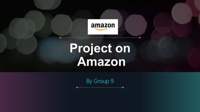 Project on amazon | PPTX | Cloud Computing | Internet