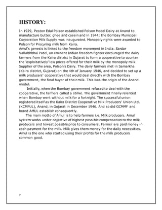 Project on amul (1) | PDF