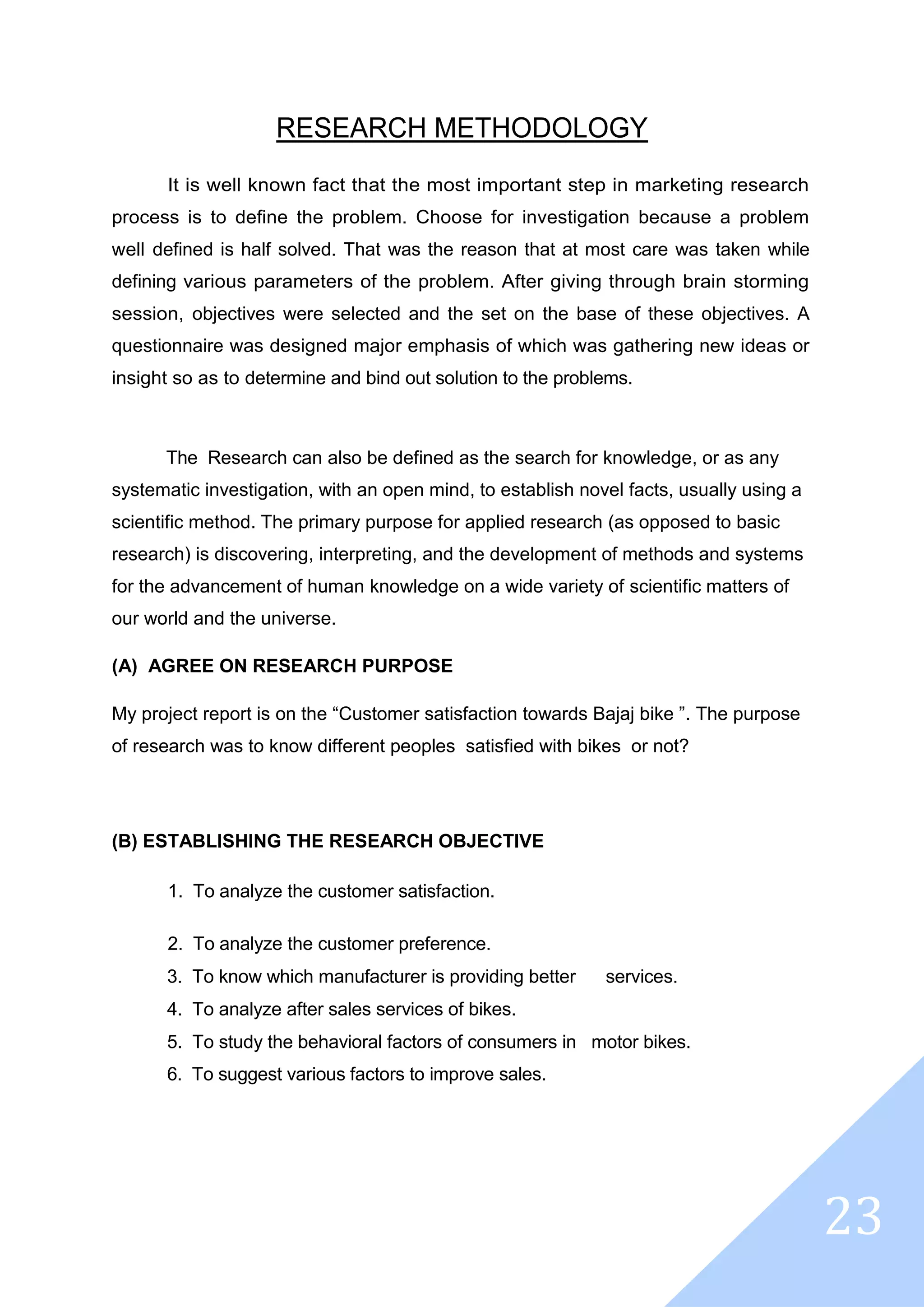 Project on bajaj | DOCX