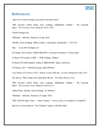 bombay stock exchange | DOCX