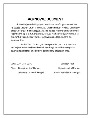 Project on computer assembling | PDF