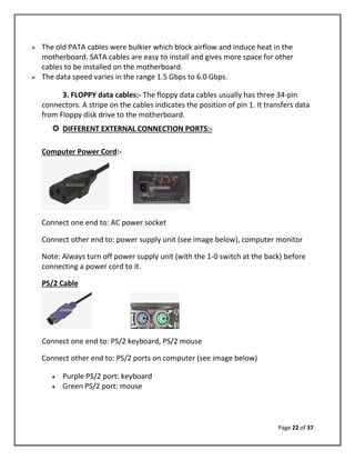 Project on computer assembling | PDF
