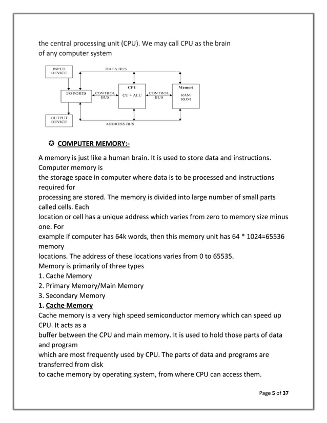 Project on computer assembling | PDF