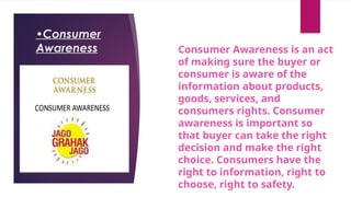 Project On Consumer Awareness.pptxdekhke | PPTX