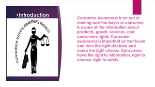 Project On Consumer Awareness.pptxdekhke | PPTX