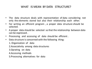 Data structure | PPT