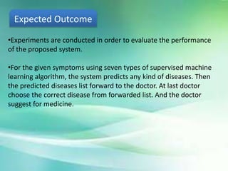 Project on disease prediction | PPTX