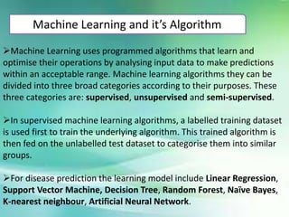 Project on disease prediction | PPT