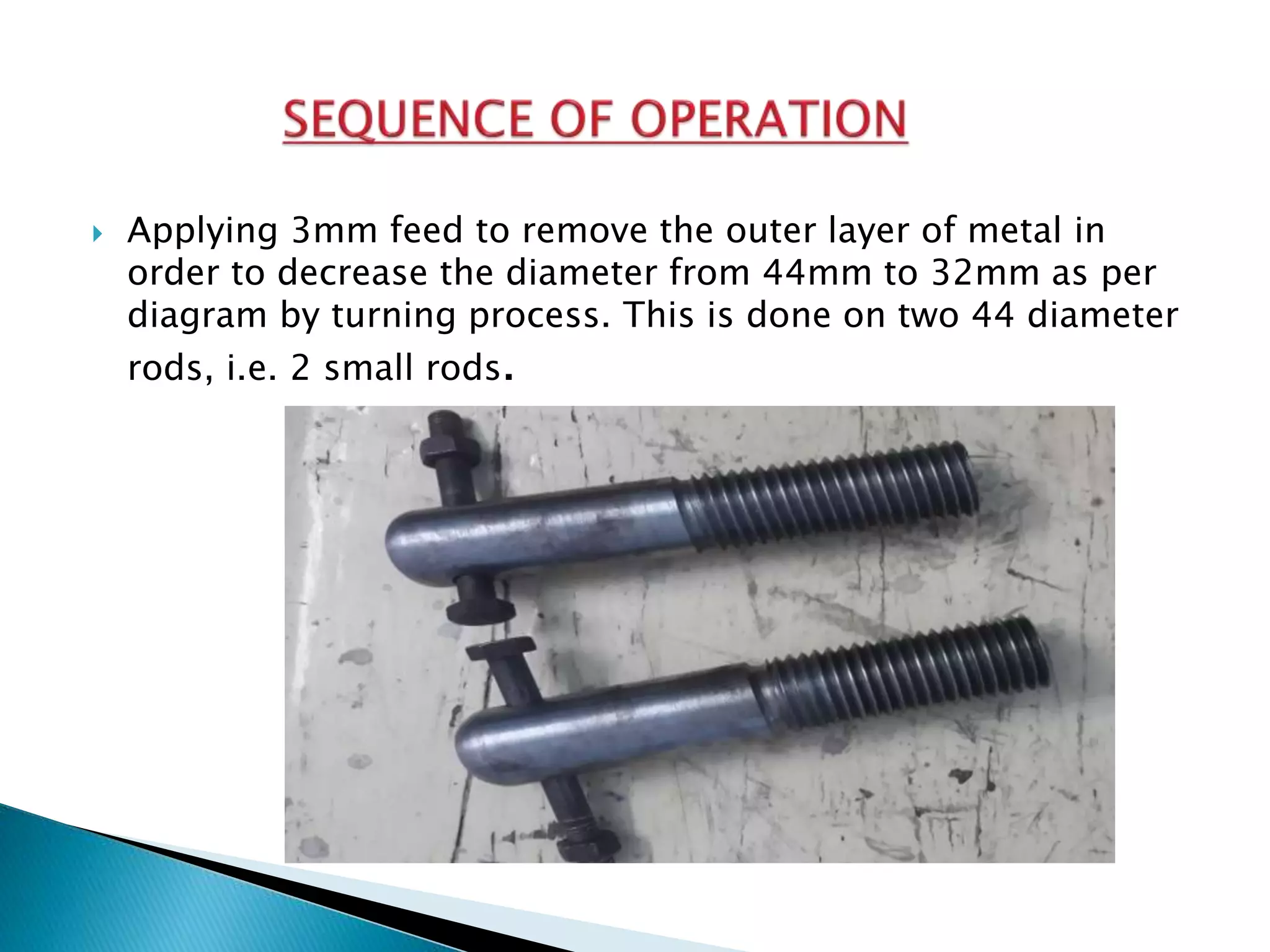 Project on fabrication and machining of turnbuckle | PPTX