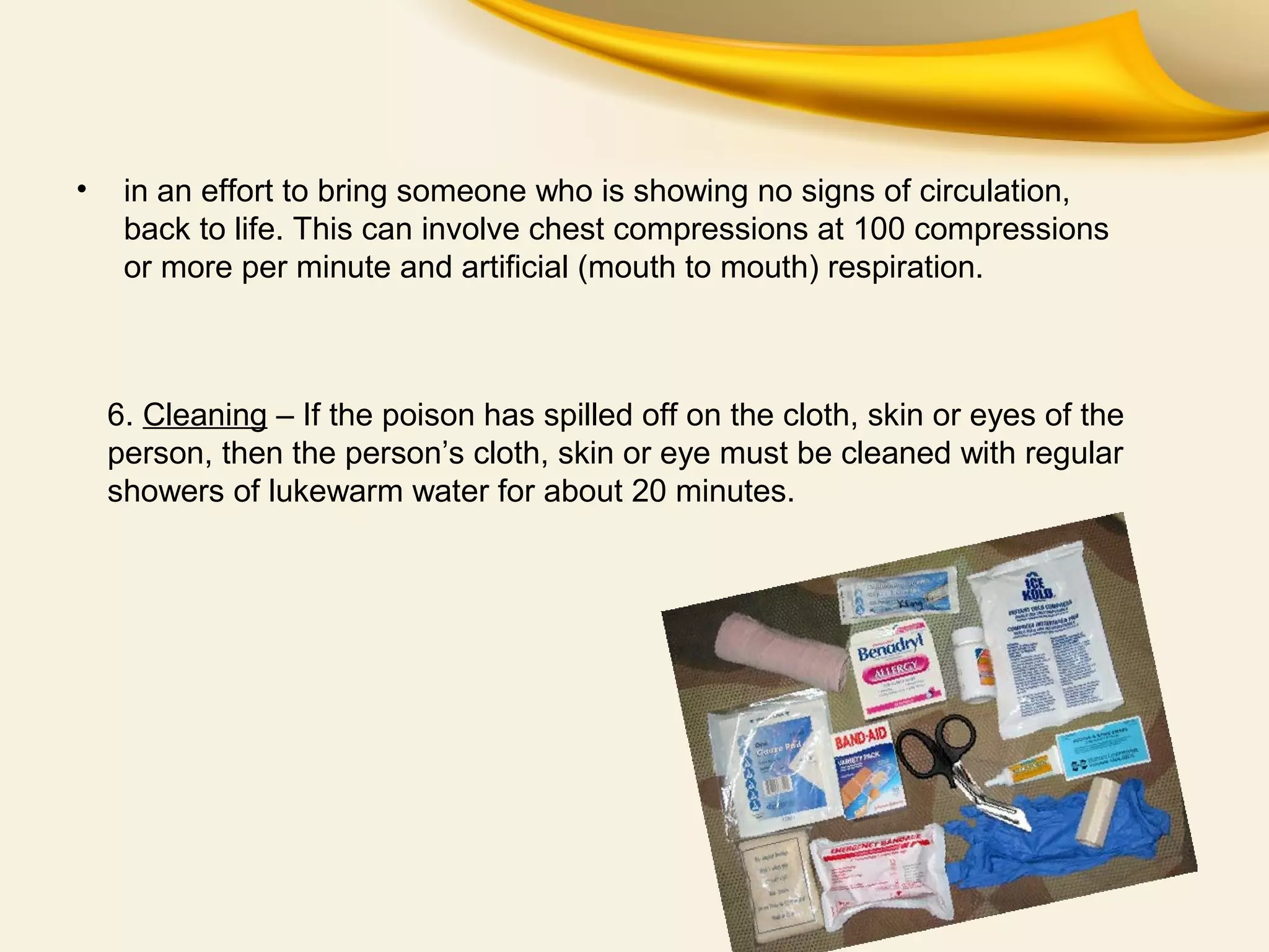 Project on first aid | PPT