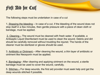 Project on first aid | PPT