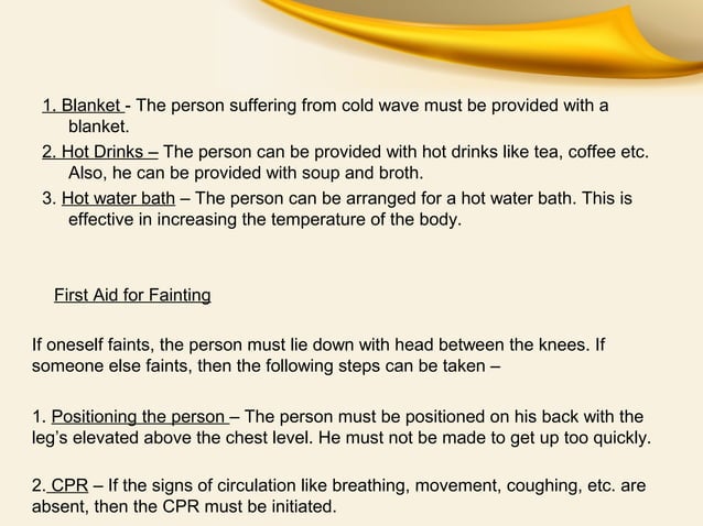 Project on first aid | PPT | First Aid | Injuries