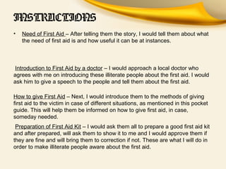 Project on first aid | PPT