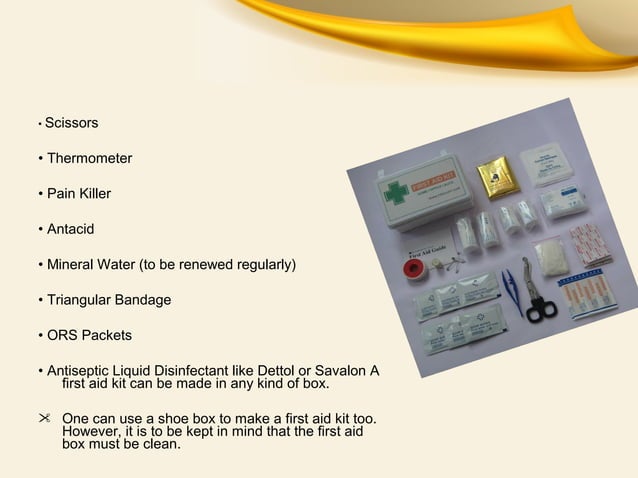 Project on first aid | PPT | First Aid | Injuries