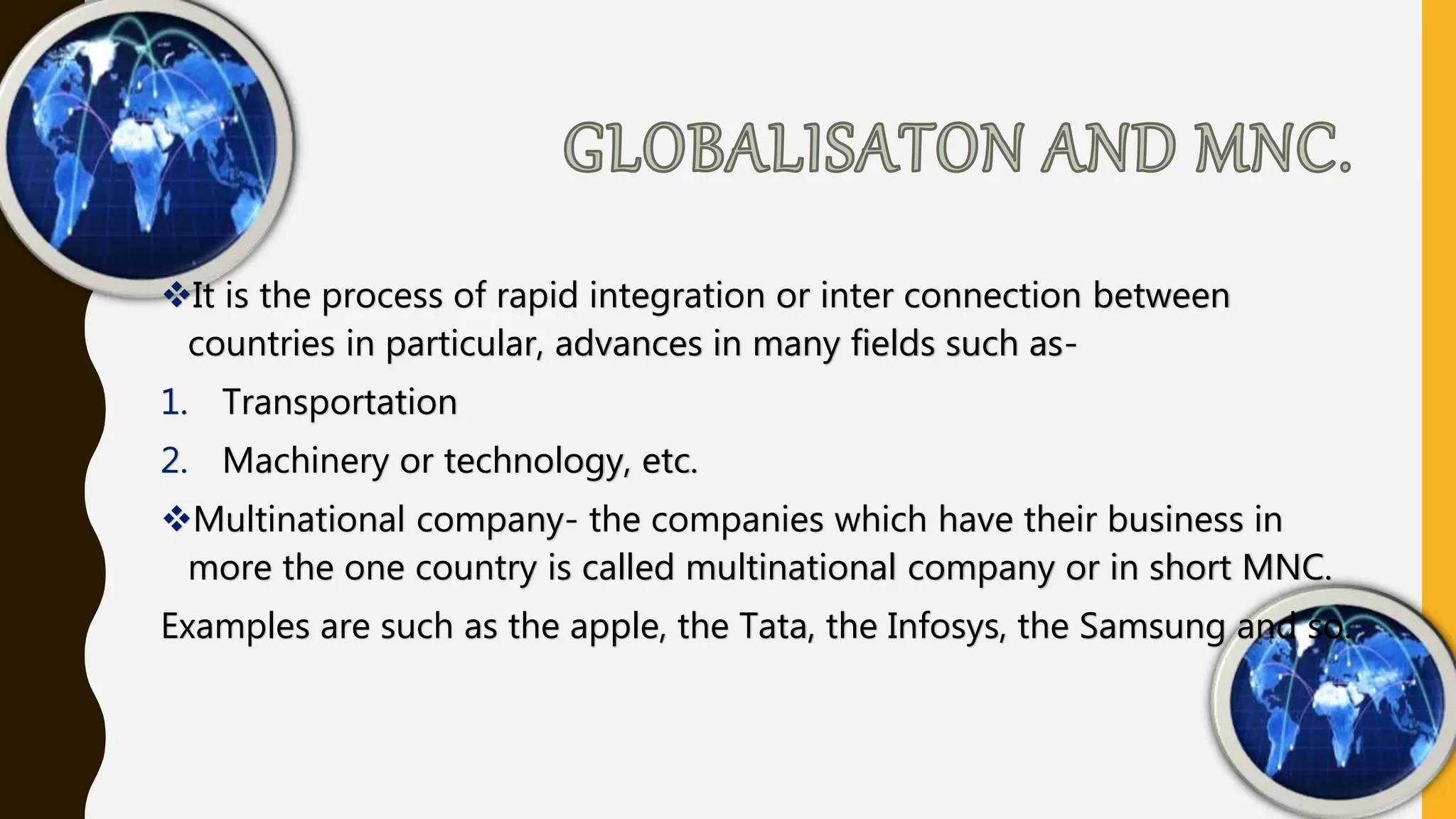Project on globalisation and indian economy. | PPT
