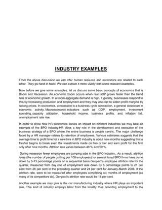 Project on hr economics | PDF