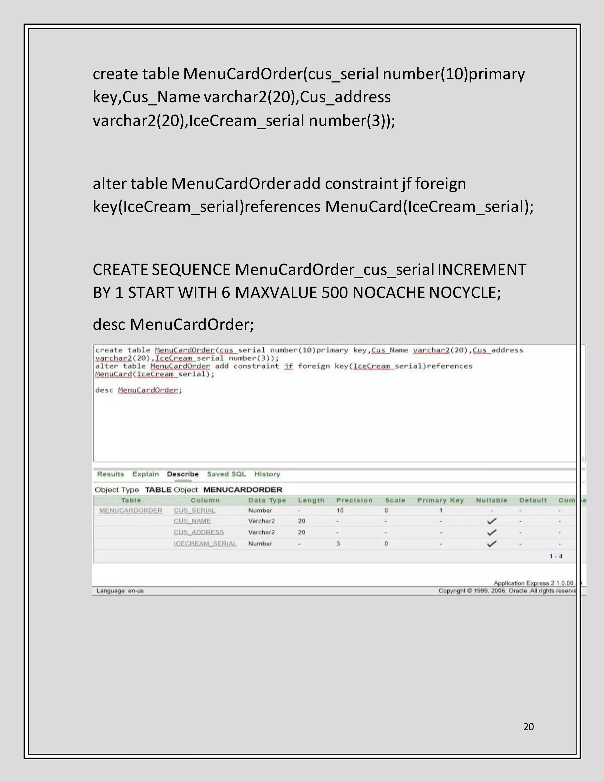 Project on ice cream parlour management system | DOCX