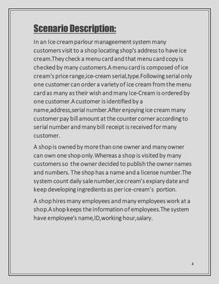 Project on ice cream parlour management system | DOCX