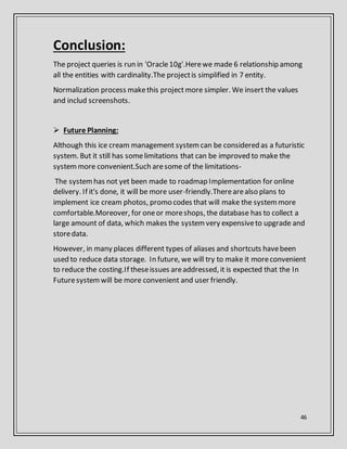 Project on ice cream parlour management system | DOCX
