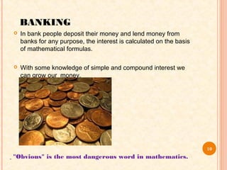 Project on importance of maths in daily life | PPT