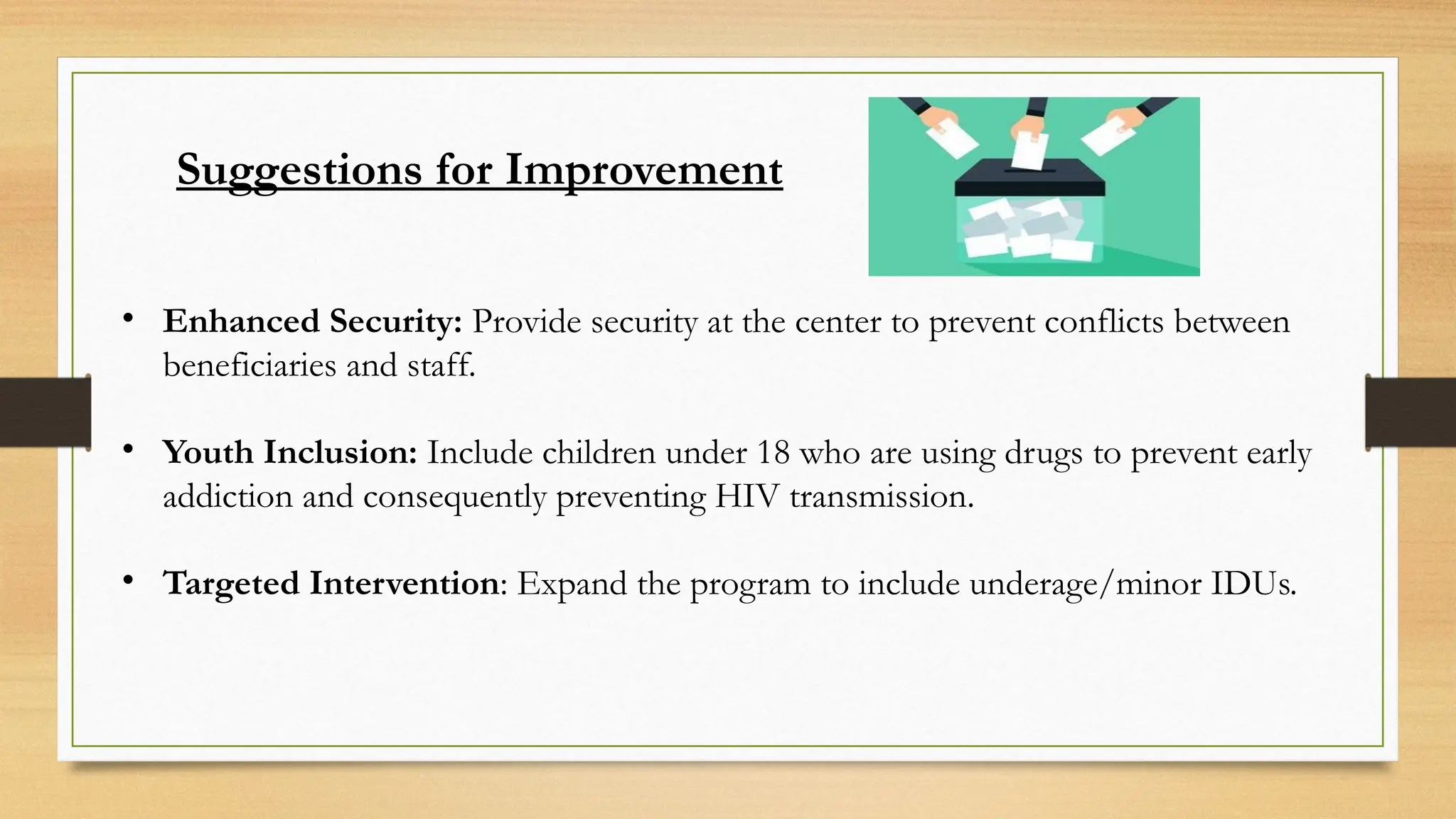 Project on Injecting Drug users PROGRAM. | PPTX