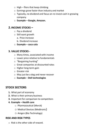 Project on investing in stocks.docx