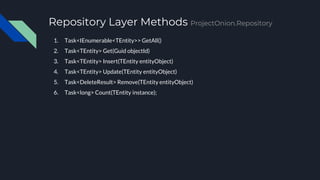 Project onion - Project Architecture for .Net Core Application | PPTX ...