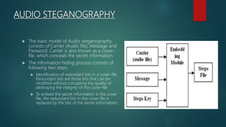 steganography and watermarking | PPTX