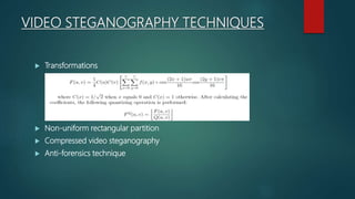 steganography and watermarking | PPTX