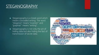 steganography and watermarking | PPTX