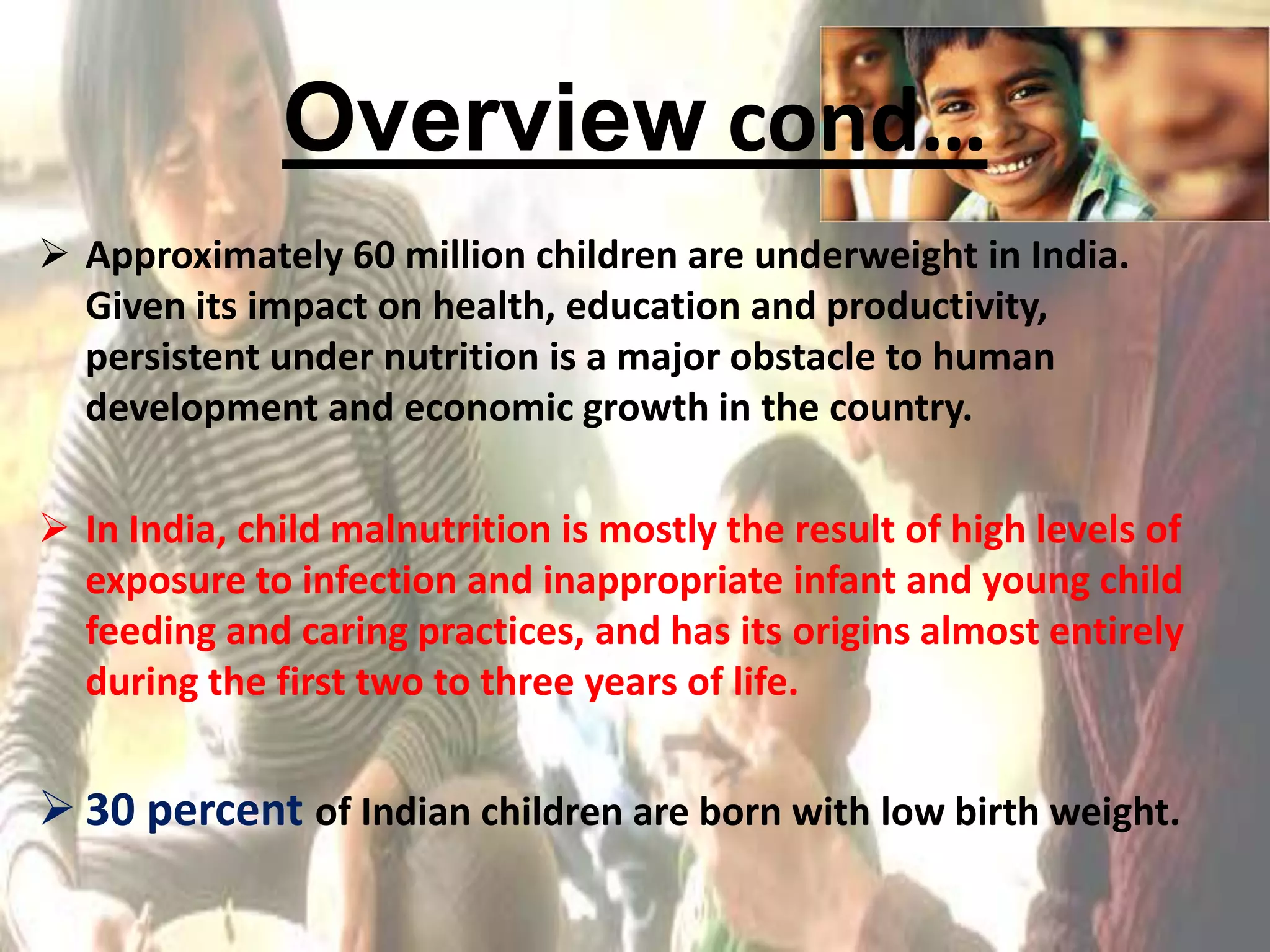 Project on malnutrition and infant mortality in indian | PPTX