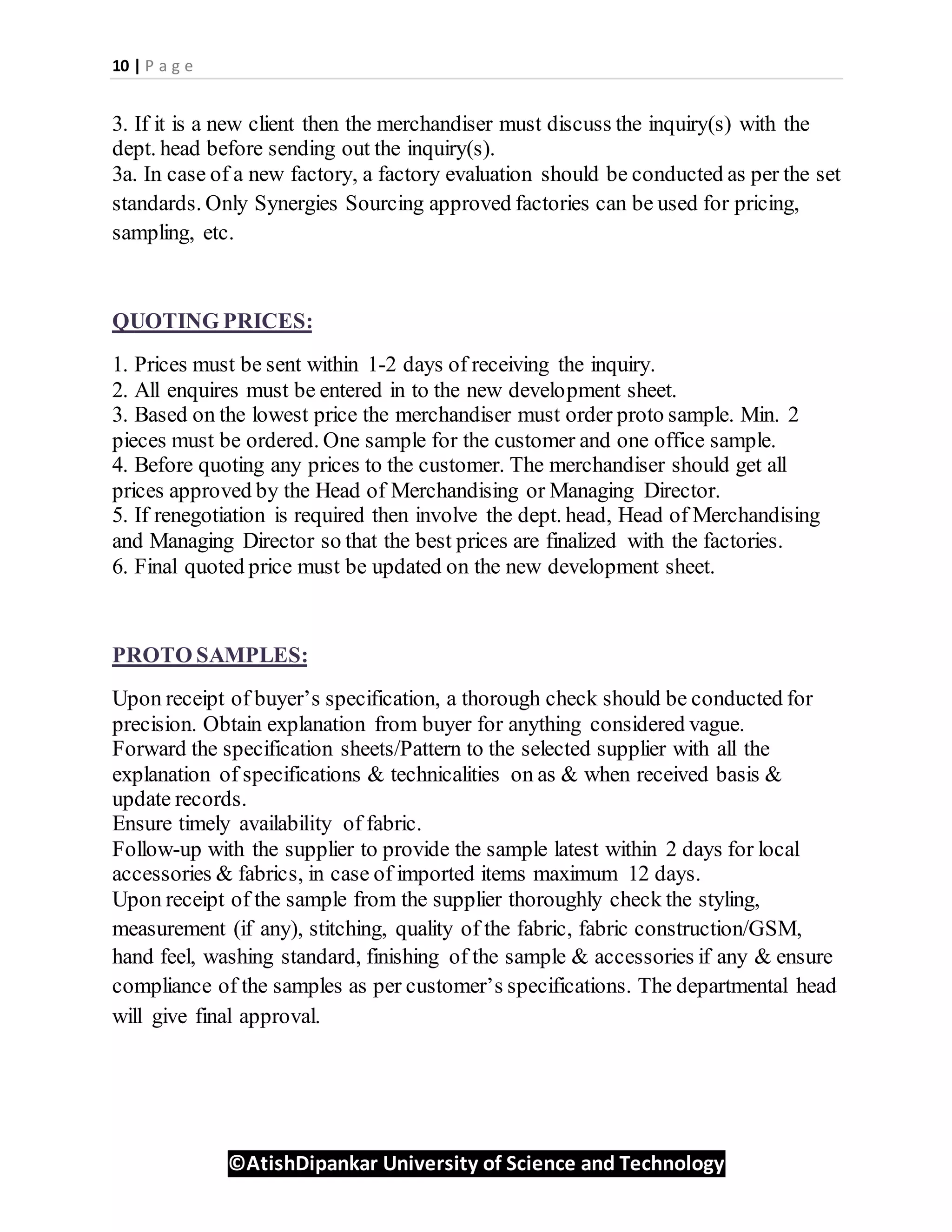 Project on merchandising | DOCX