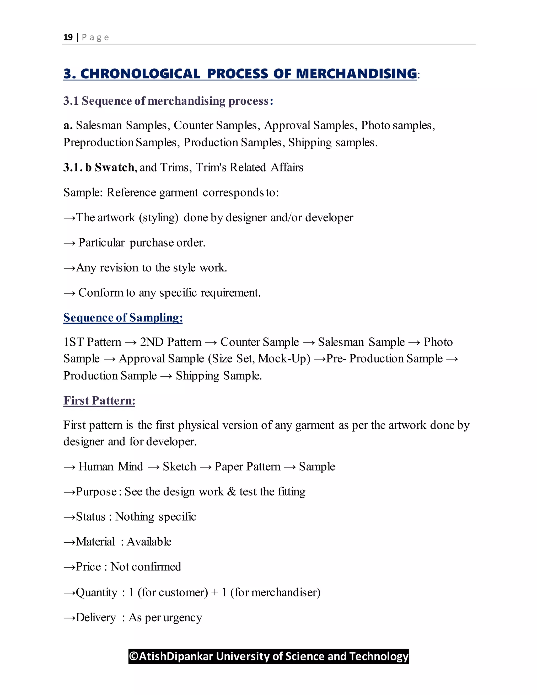 Project on merchandising | DOCX