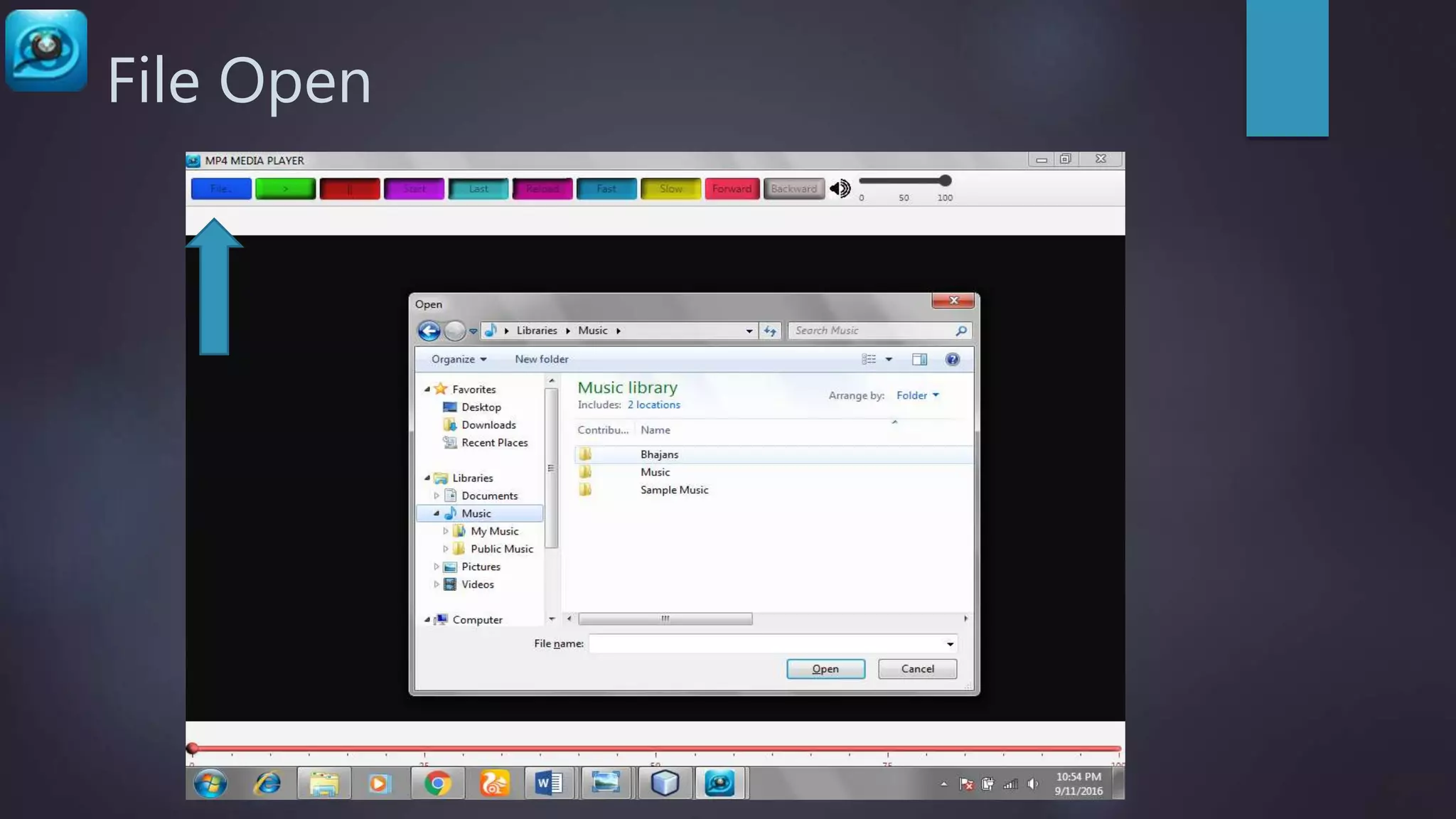 Project on mp4 Media Player using JavaFx | PPT
