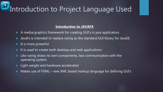 Project on mp4 Media Player using JavaFx | PPT