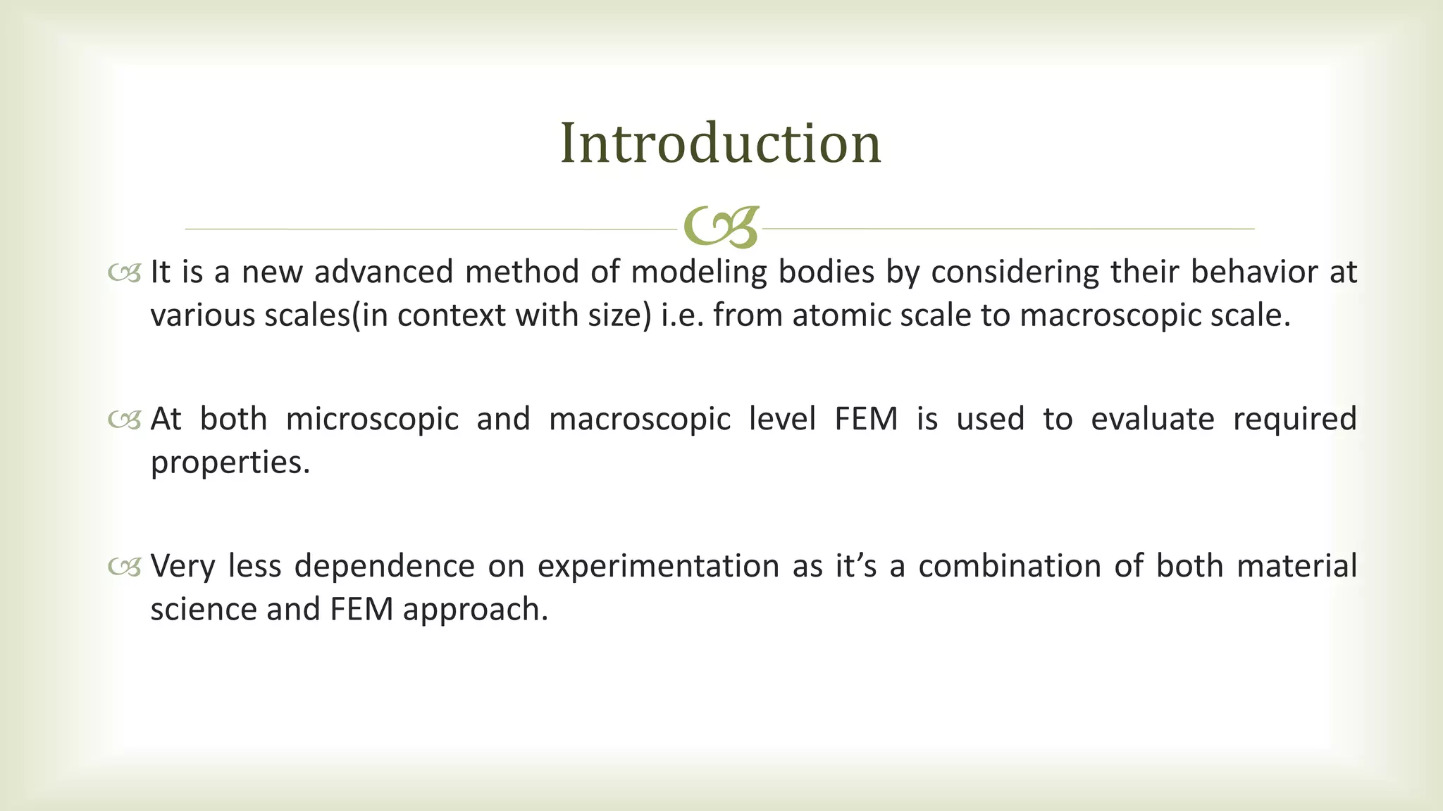 Project on multi scale modelling of composite materials | PPTX