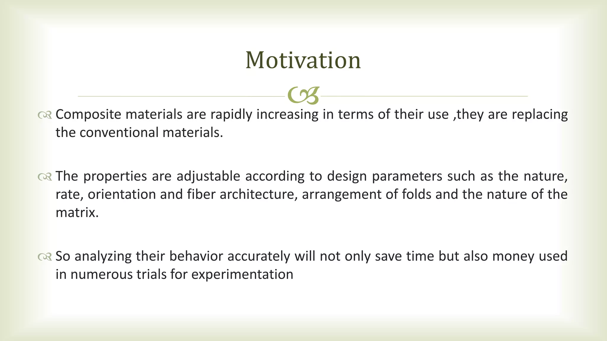 Project on multi scale modelling of composite materials | PPTX