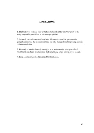 A PROJECT REPORT ON A Study On Online Shopping Behavior Of Hostel ...