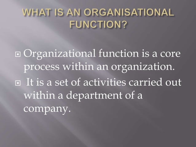 Organizational function in google | PPT