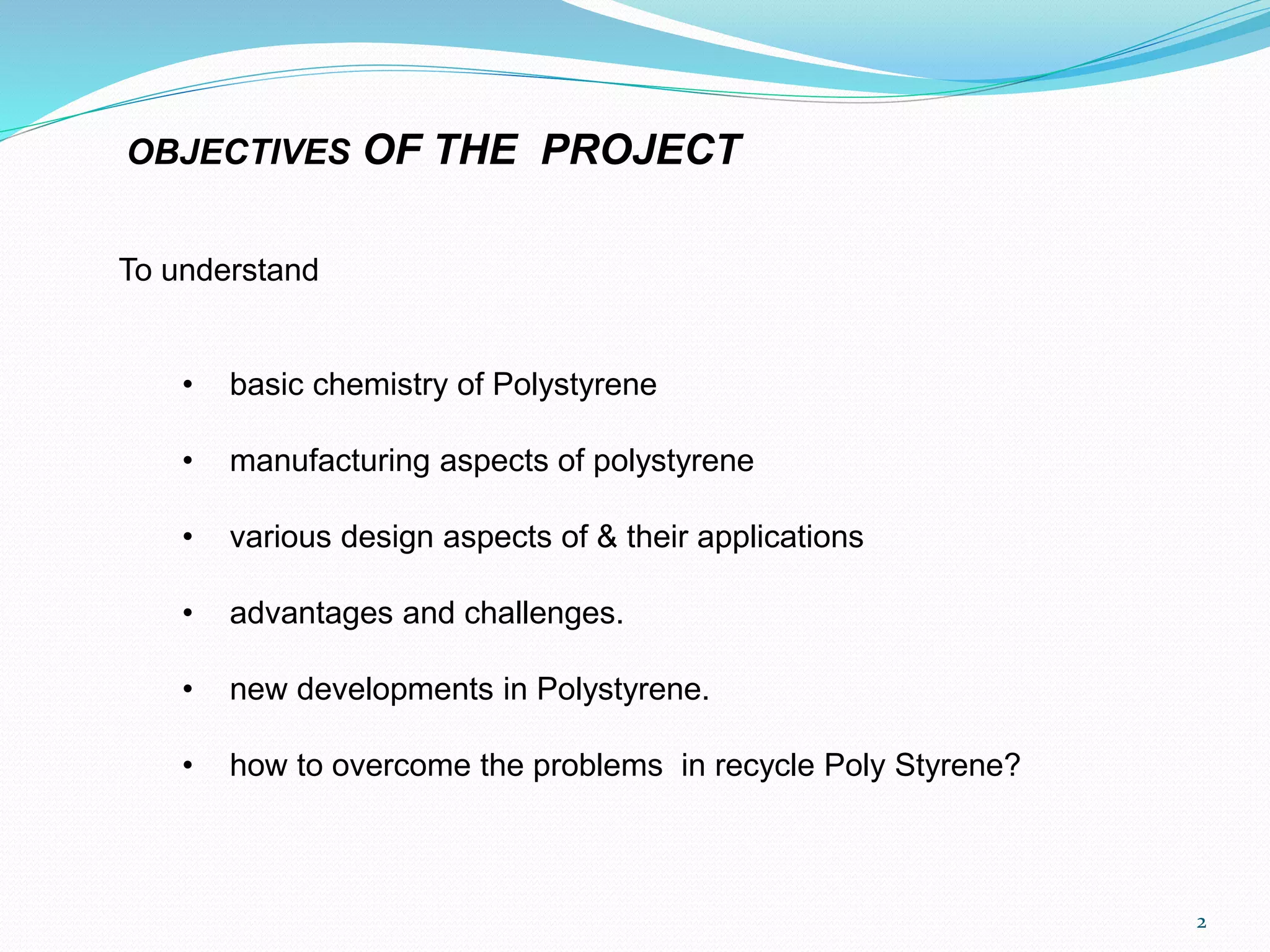 Project report on polystyrene (ps) | PPTX