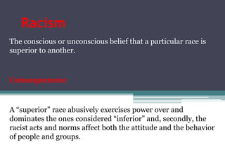 Project on Racism | PPTX