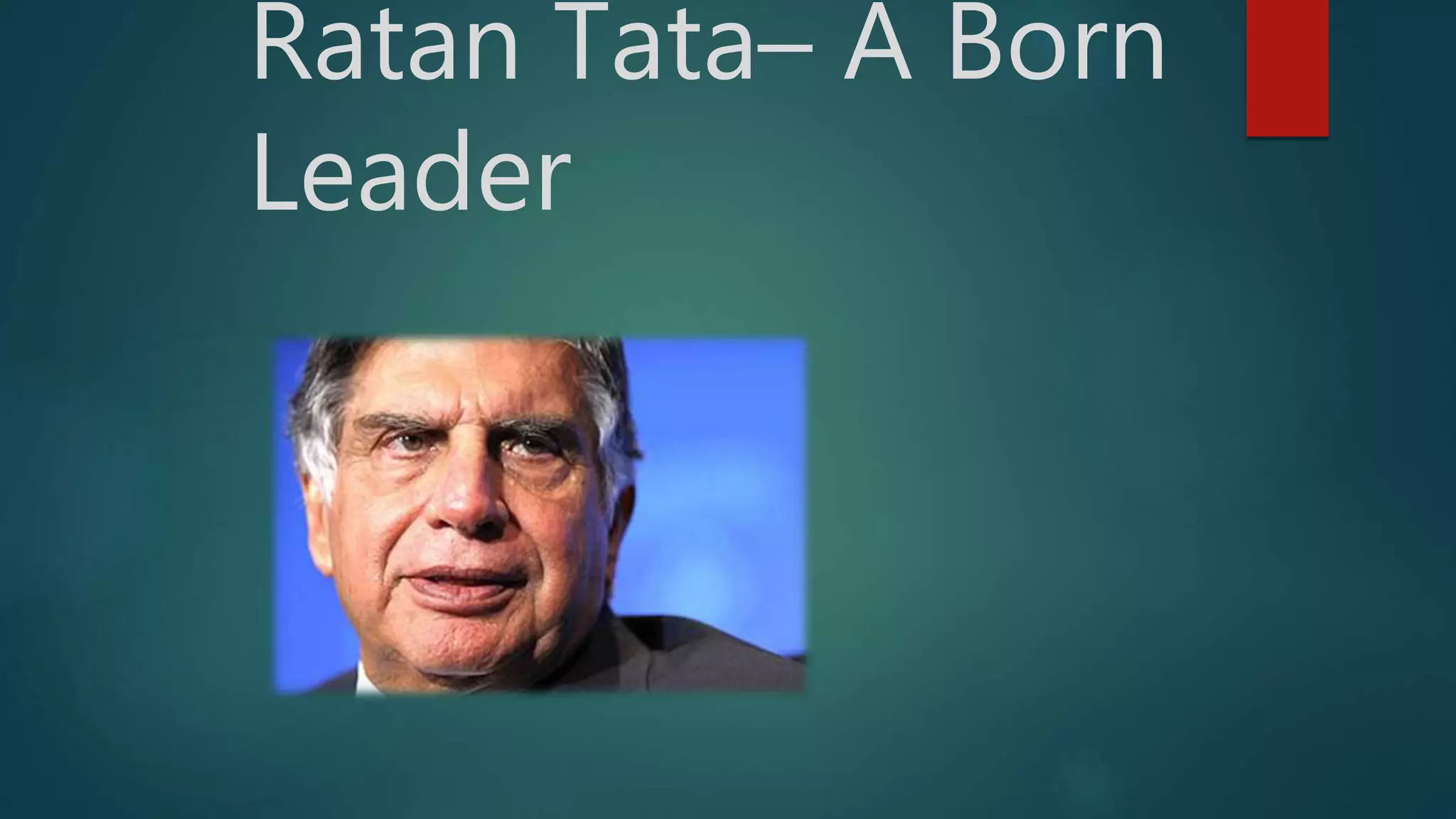 Project on ratan tata | PPTX