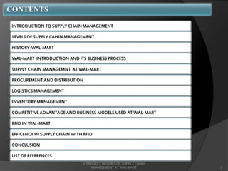 Project on scm at walmart | PPT