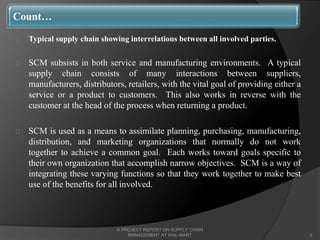 Project on scm at walmart | PPT