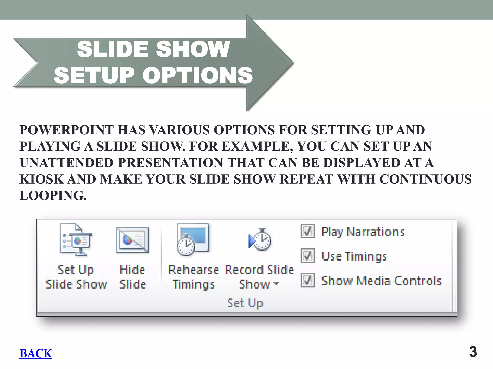 Project on slideshow tab | PDF