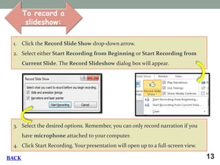Project on slideshow tab | PDF