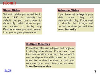 Project on slideshow tab | PDF